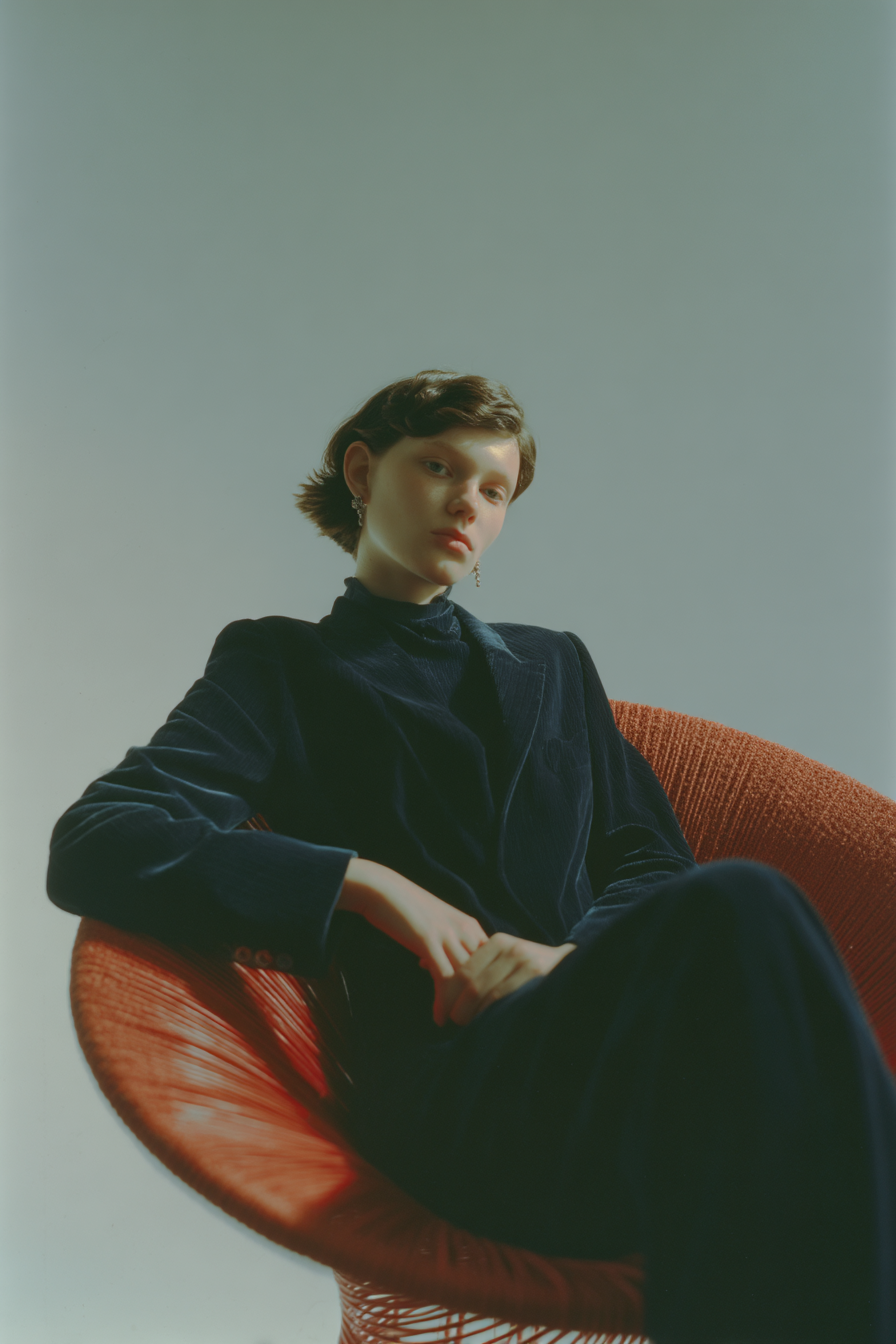 Elegant Seated Portrait Photo on Lummi