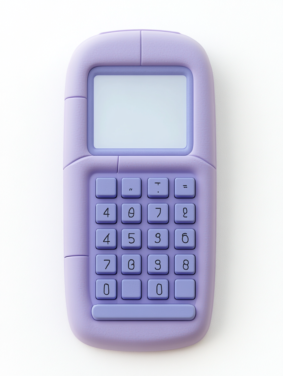 Pastel Purple Calculator Photo on Lummi