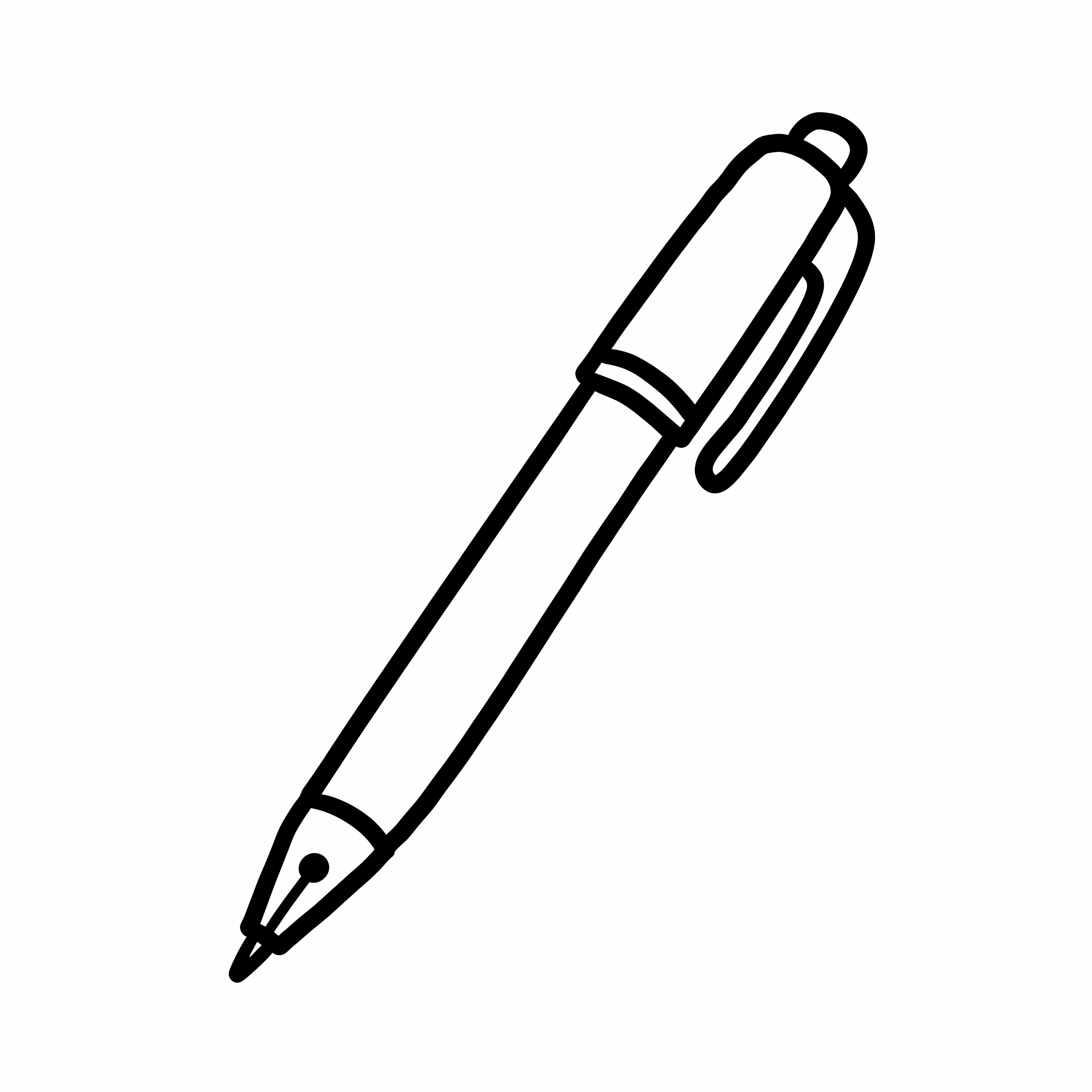 Line Drawing of Pen Illustration on Lummi