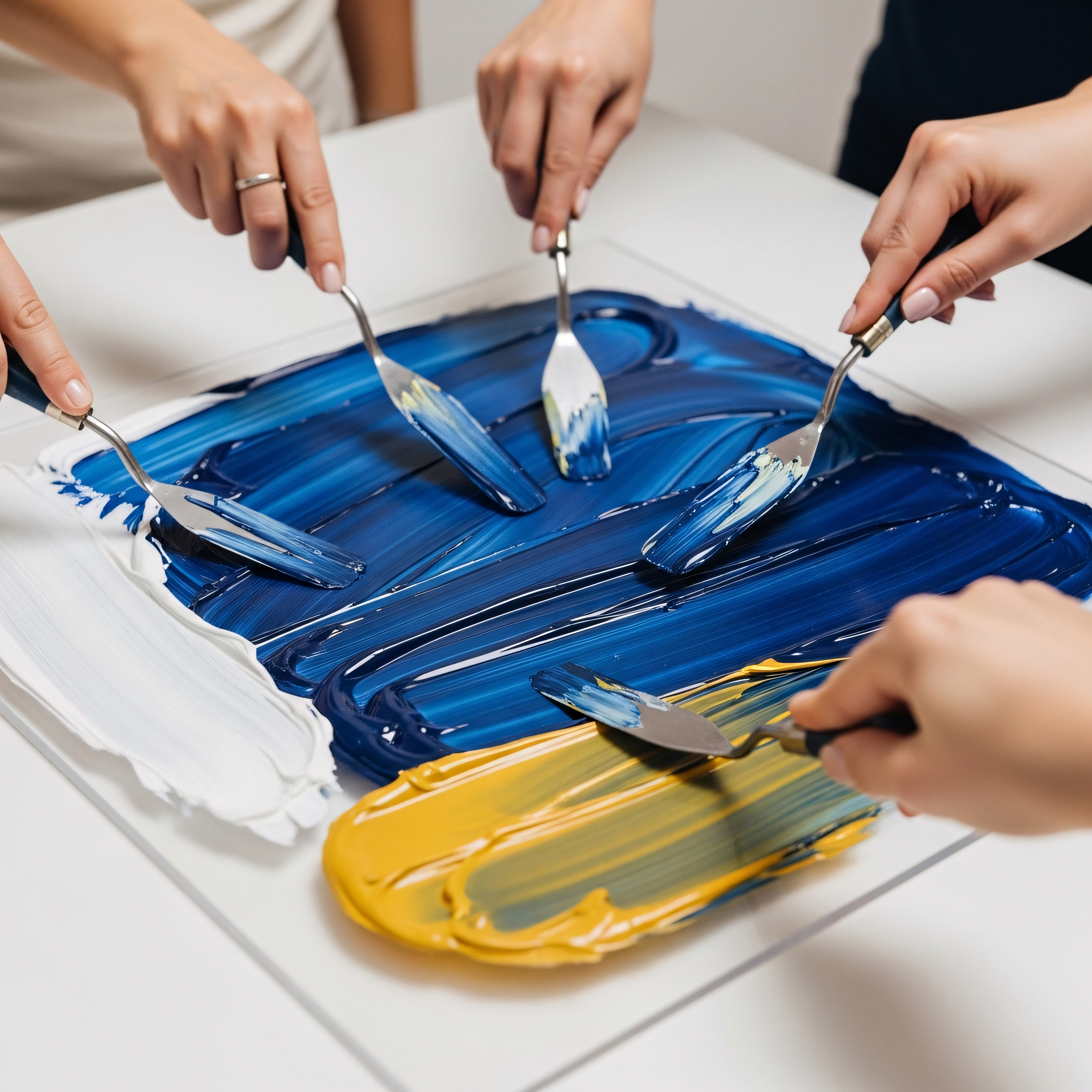 Collaborative Painting Photo on Lummi