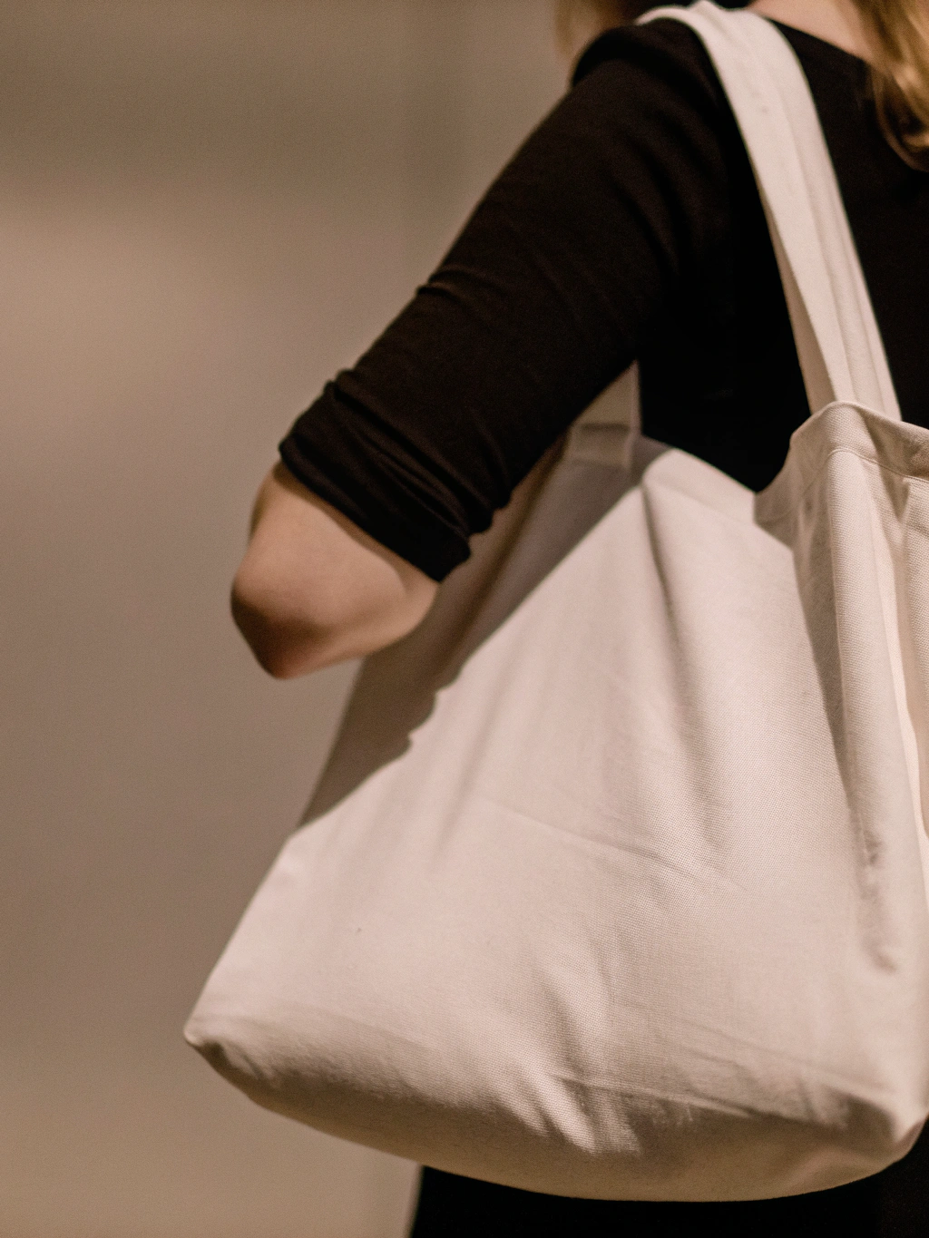 Person with Tote Bag Photo on Lummi