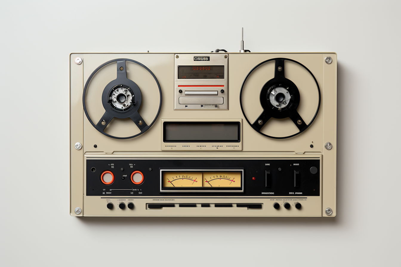 Pristine Vintage Beige Reel-to-Reel Tape Recorder Photo on Lummi