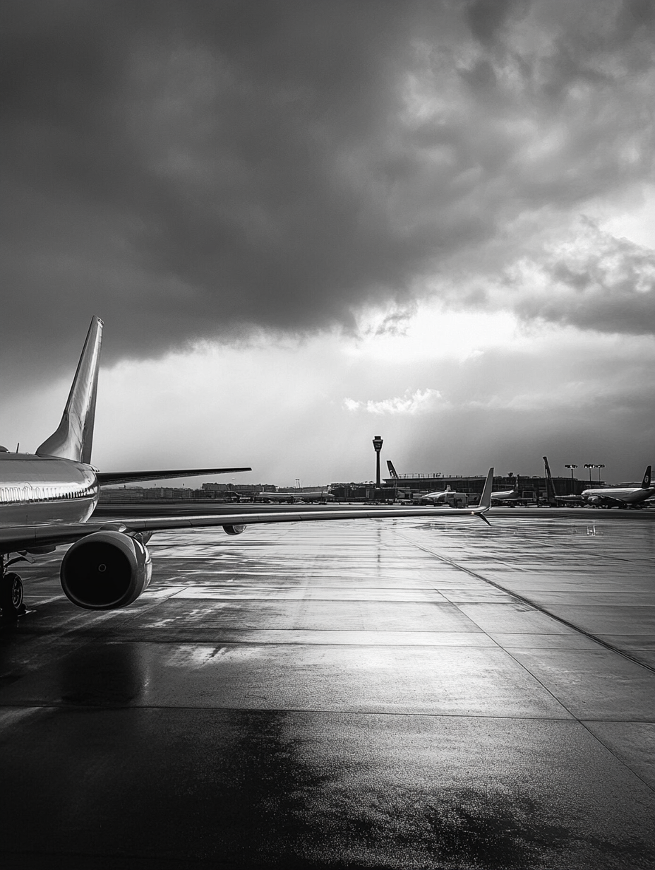 Dramatic Airport Scene Photo on Lummi