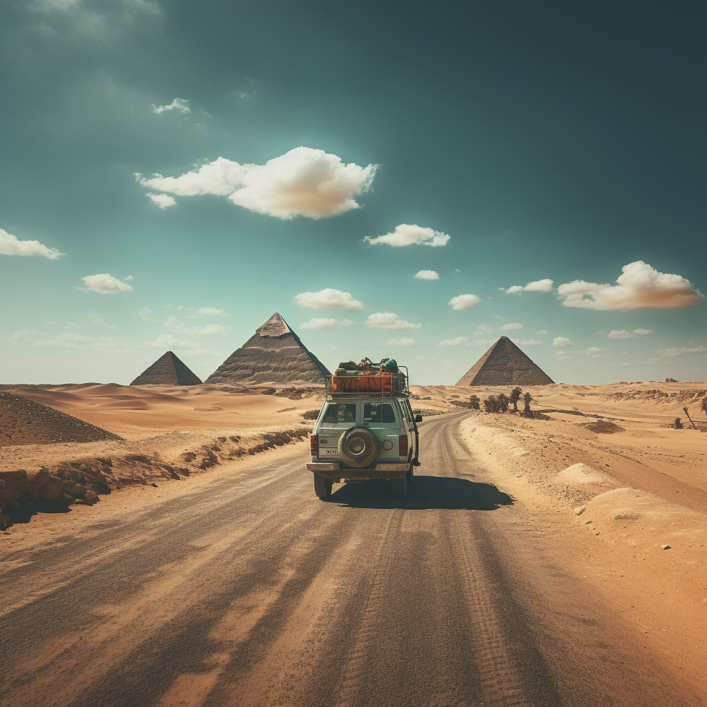 Timeless Desert Expedition to the Great Pyramids Photo on Lummi