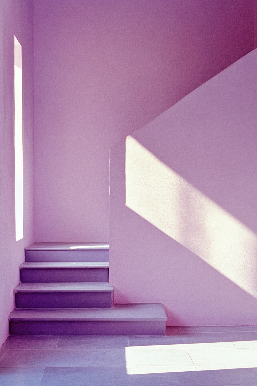 Pastel Staircase Scene Photo on Lummi
