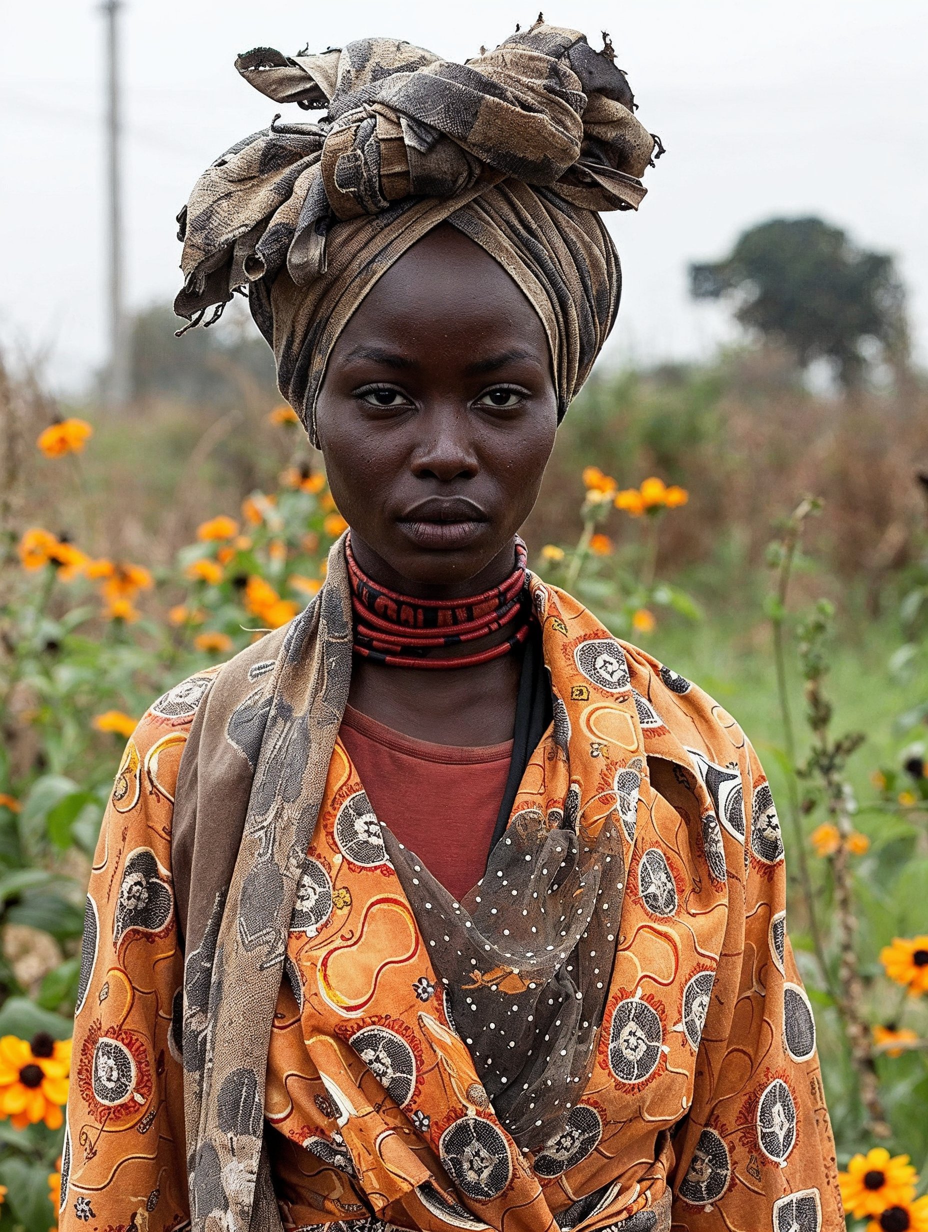 Portrait of a Young Woman in Traditional Attire Photo on Lummi
