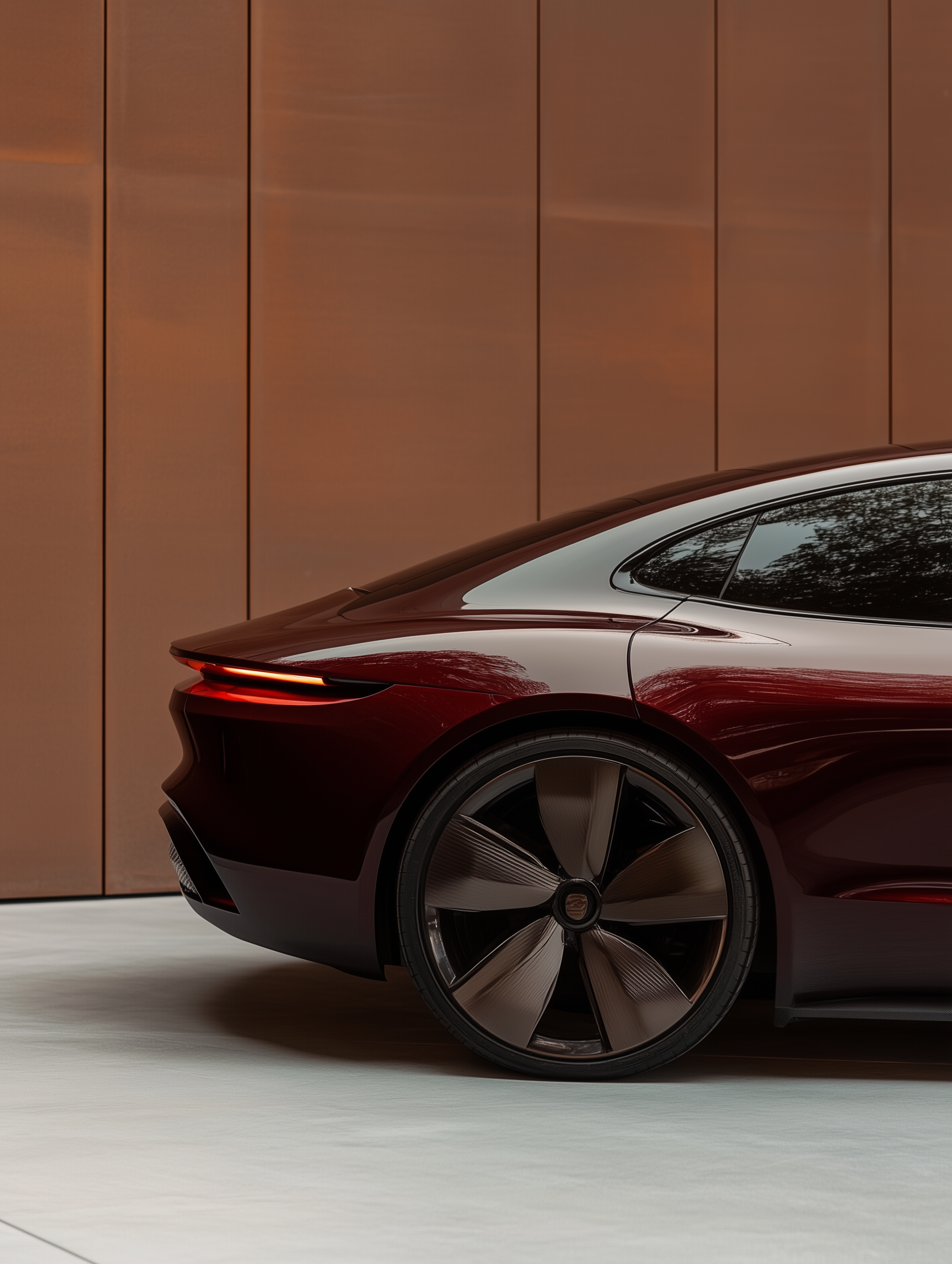 Luxury Maroon Car Photo on Lummi