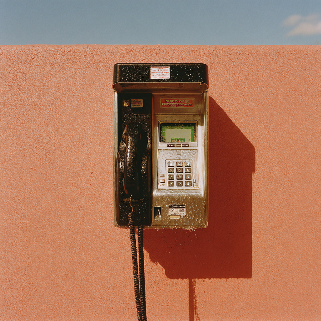 Vintage Payphone Scene Photo on Lummi