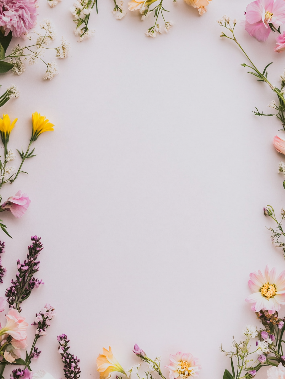 Minimal Floral Border Photo on Lummi