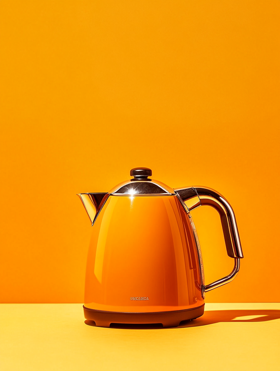 Modern Orange Kettle Photo on Lummi