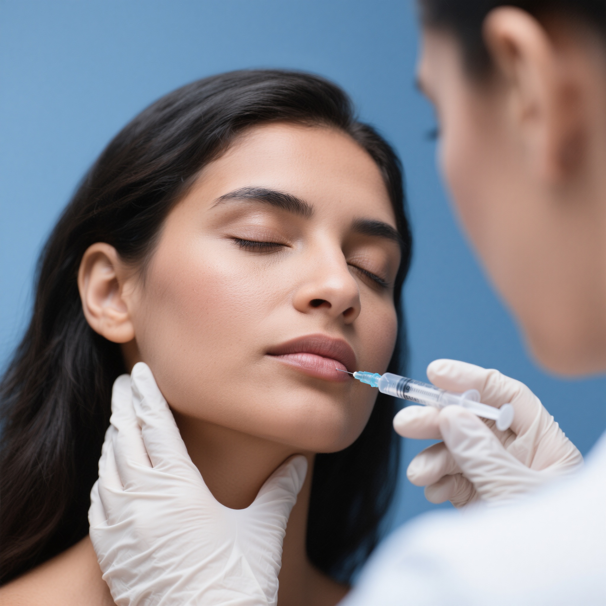 Cosmetic Lip Injection Photo on Lummi