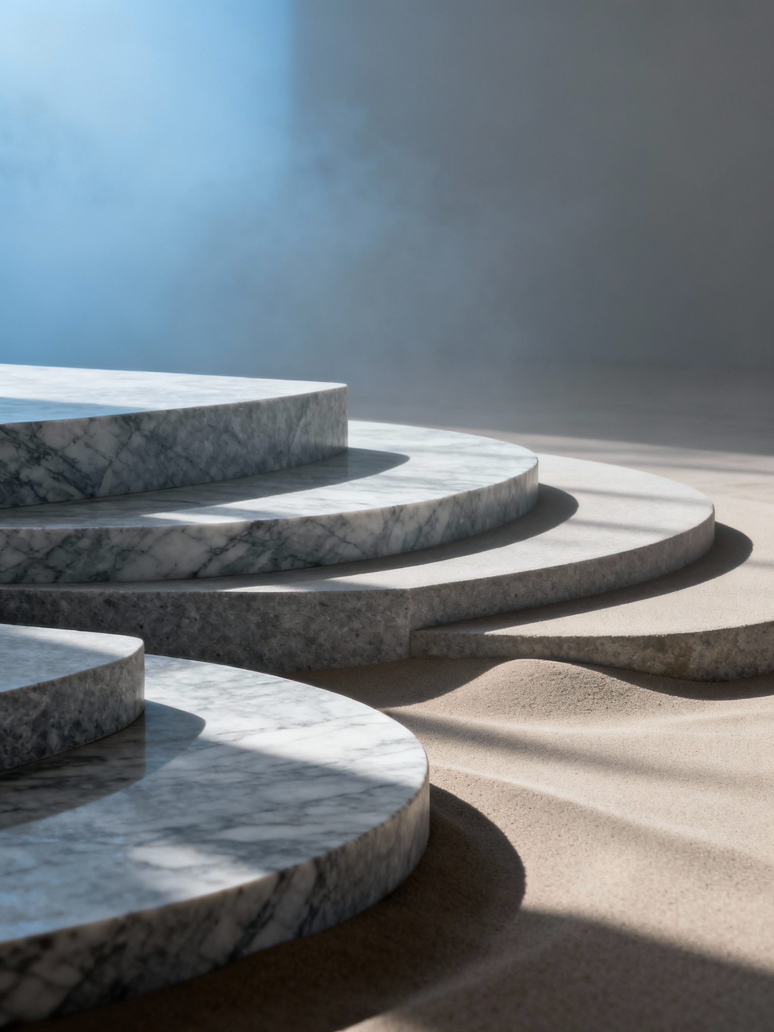 Marble Platforms Display Photo on Lummi