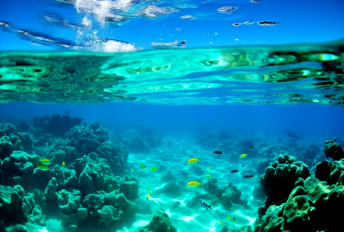 Serene Aquatic Divide Photo on Lummi