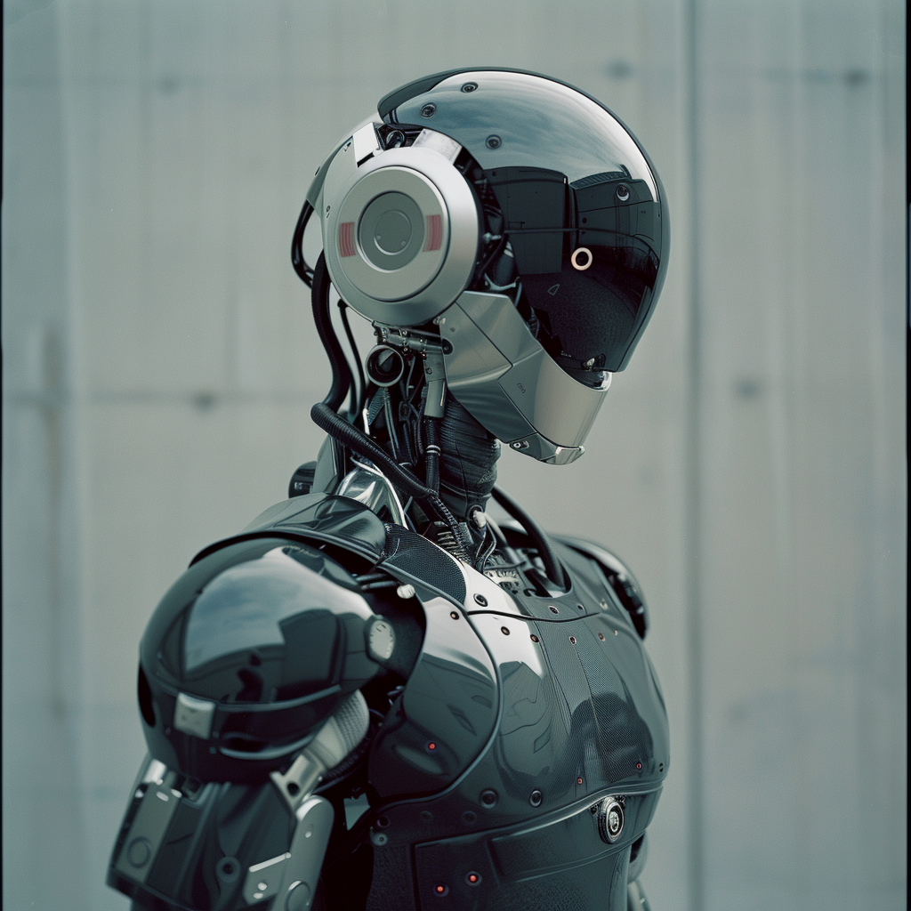 Futuristic Humanoid Robot Photo on Lummi