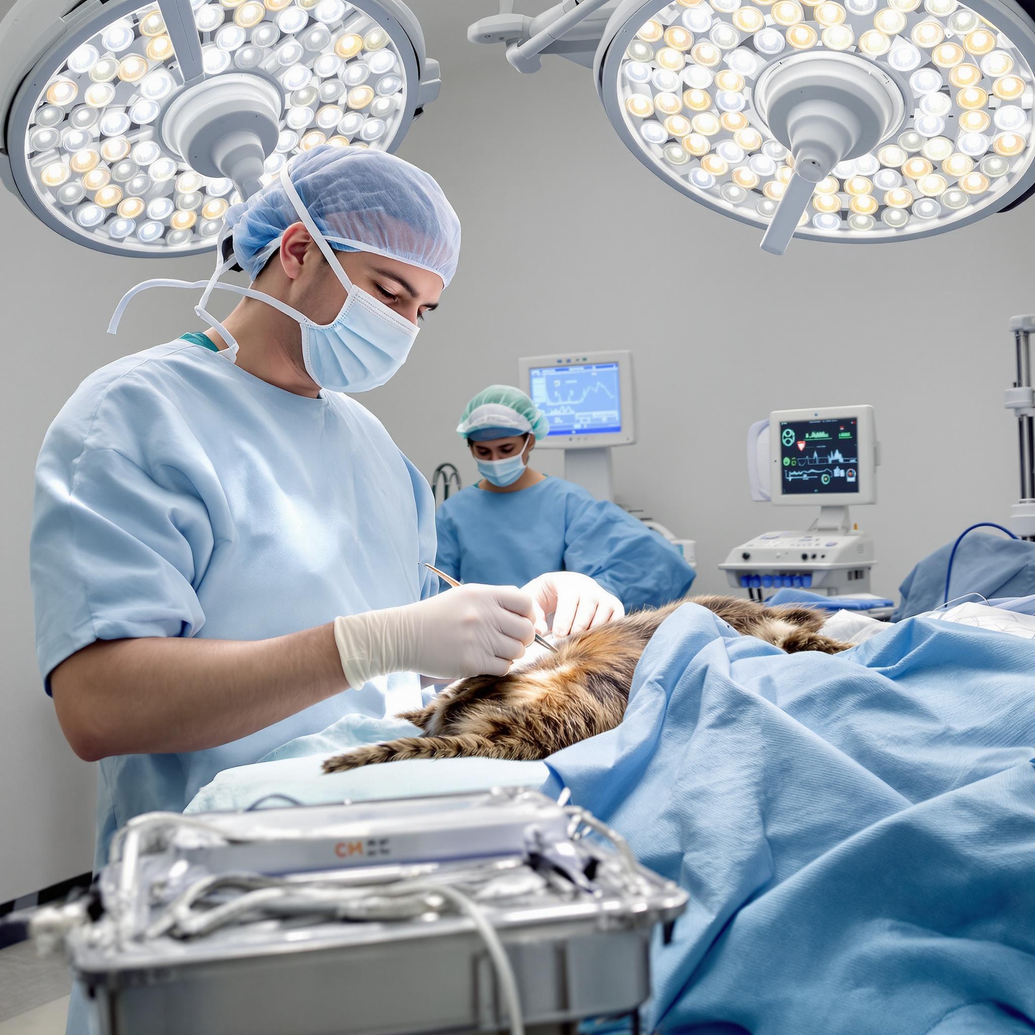 Veterinary Surgery Scene Photo on Lummi