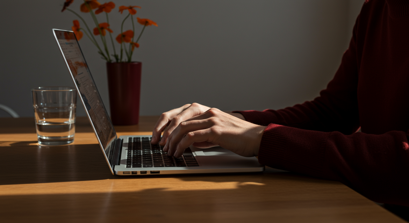Person Typing at Desk Photo on Lummi