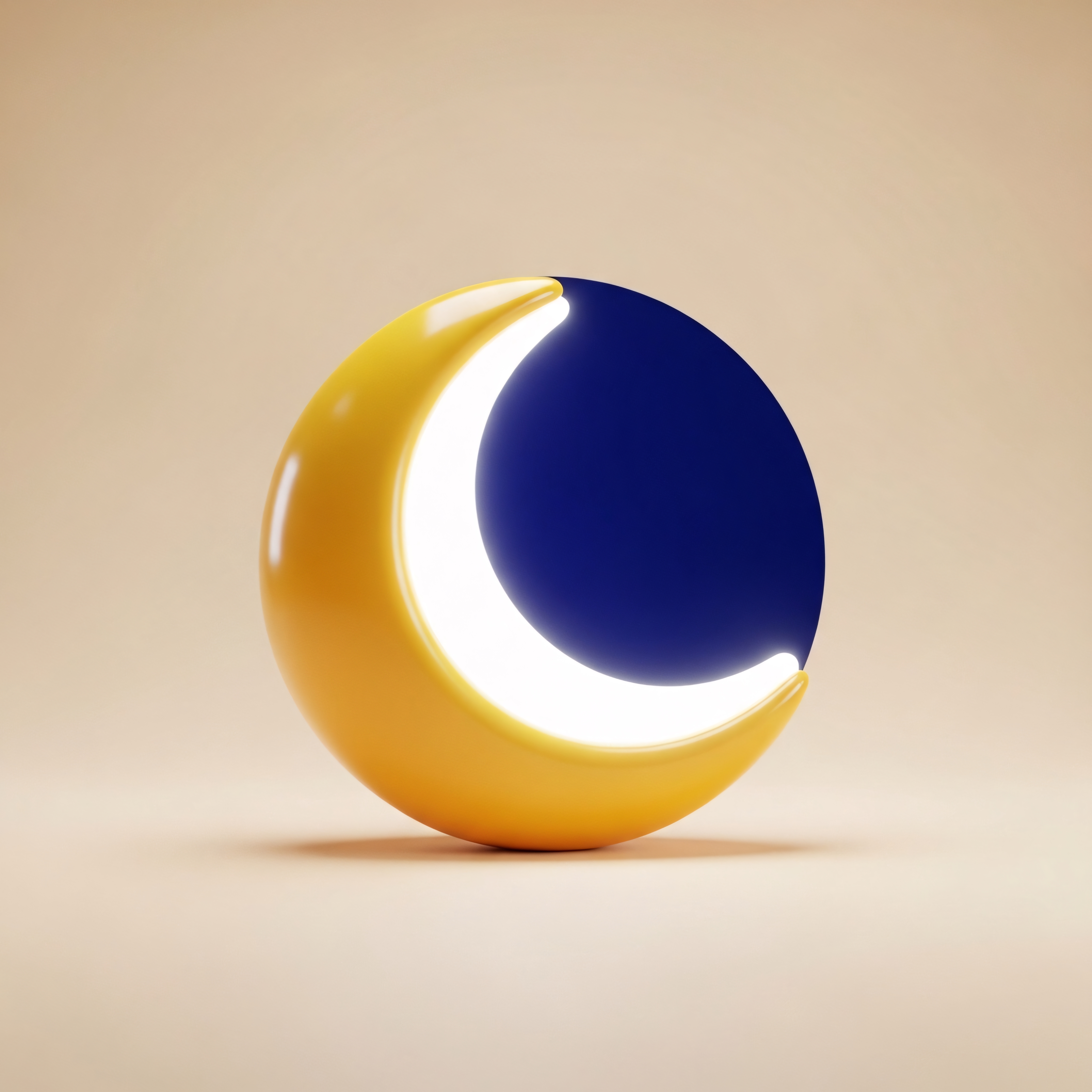 Crescent and Circle Art 3D Image on Lummi