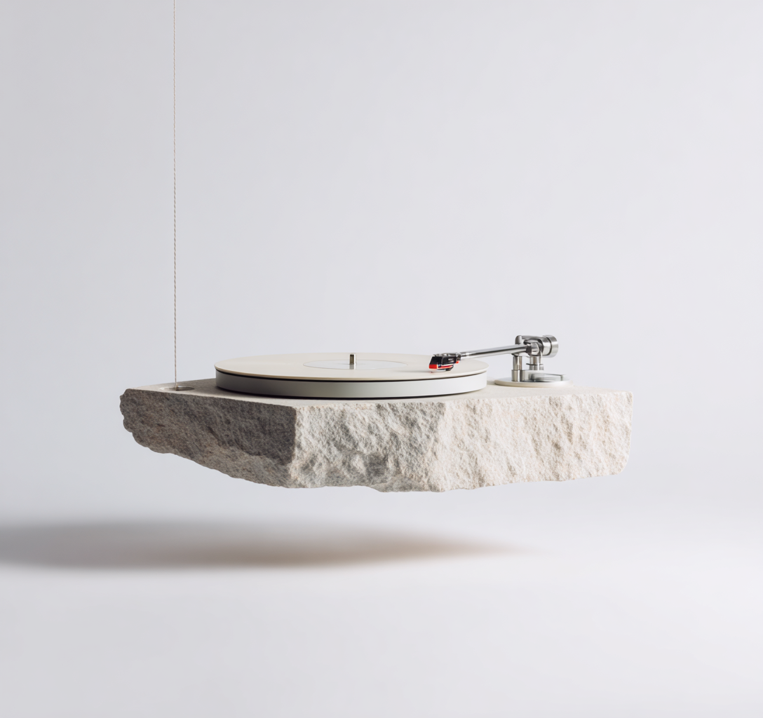 Floating Turntable Display Photo on Lummi