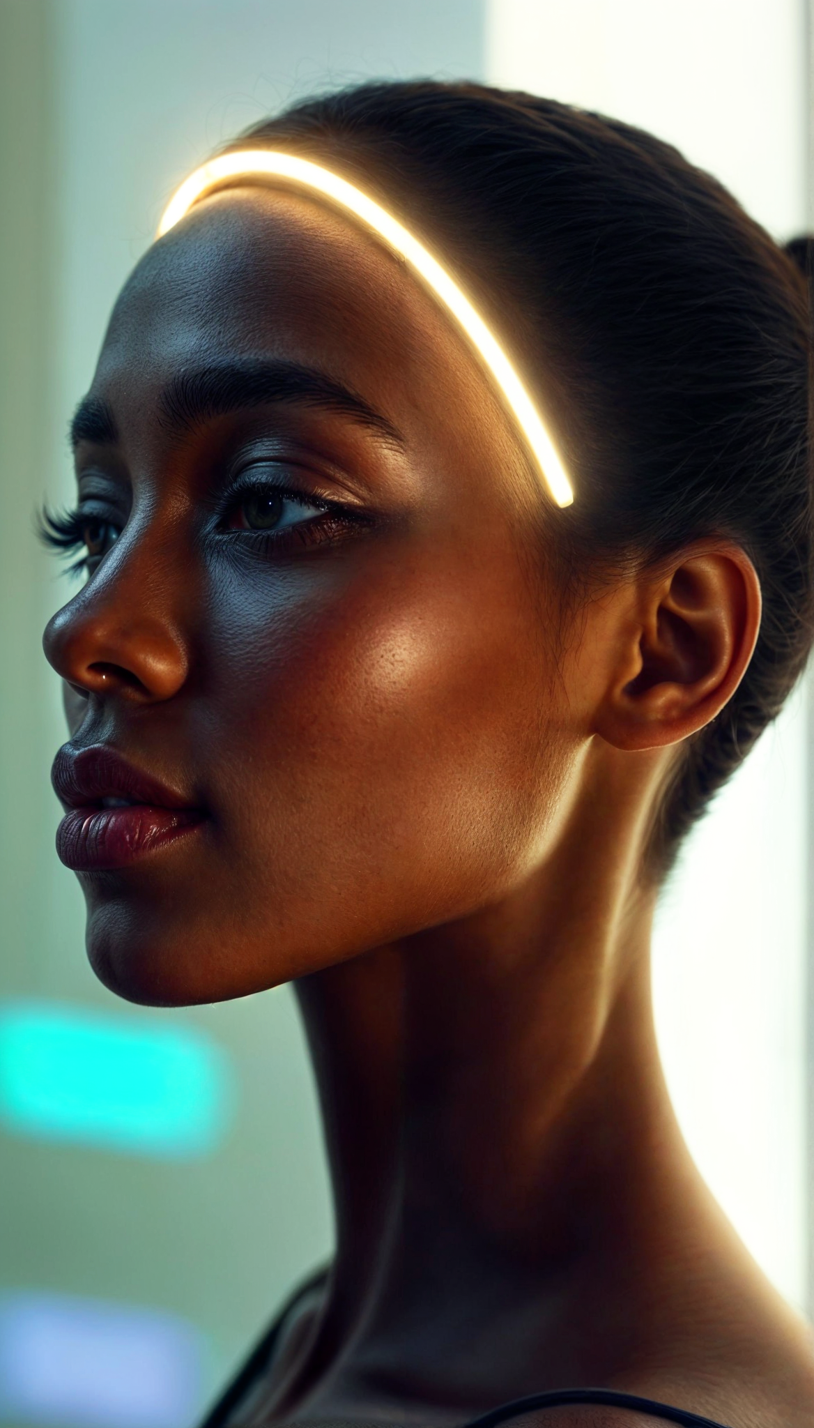 Futuristic Headband Portrait Photo on Lummi