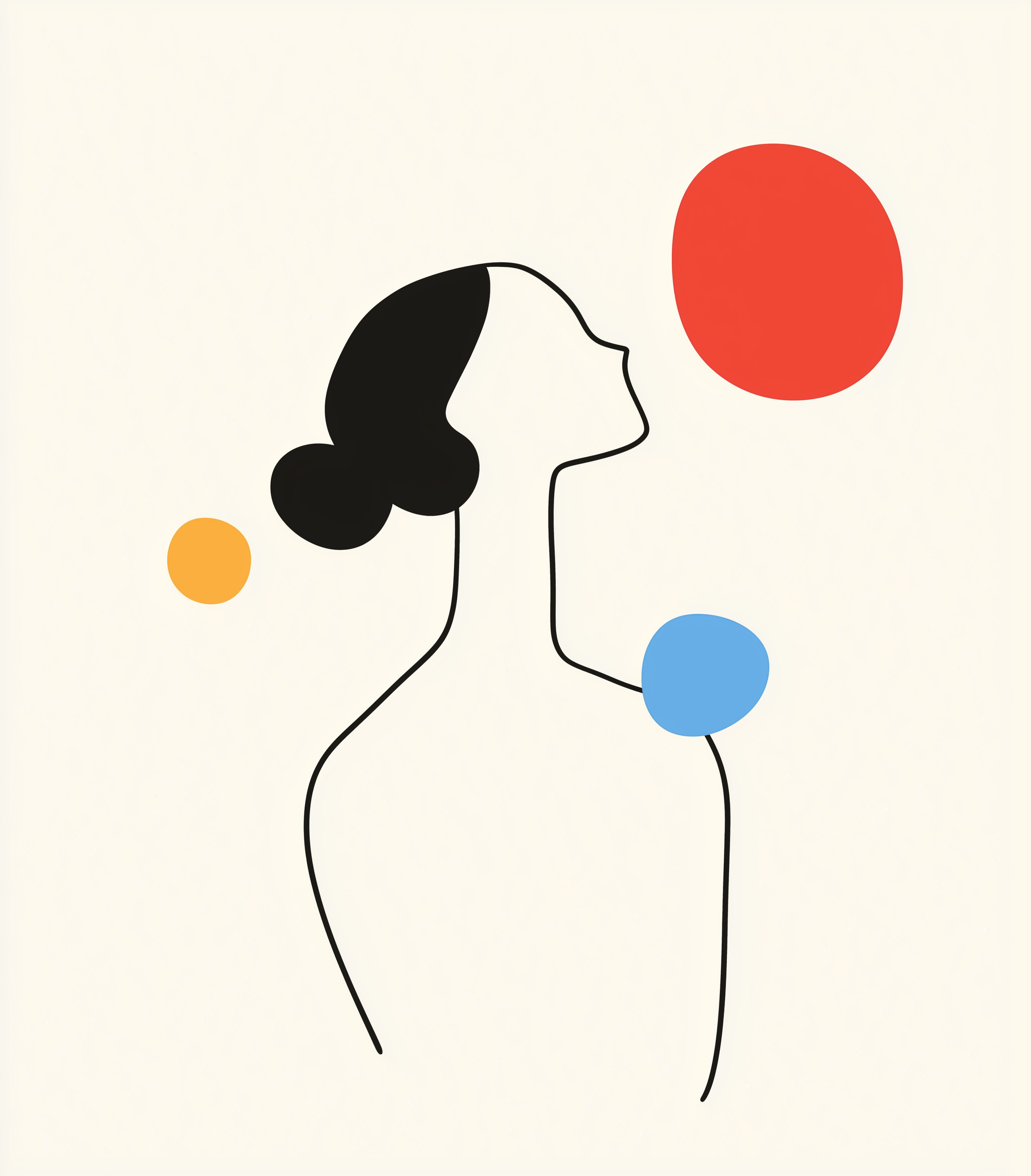 Minimalist Human Figure Illustration Illustration on Lummi