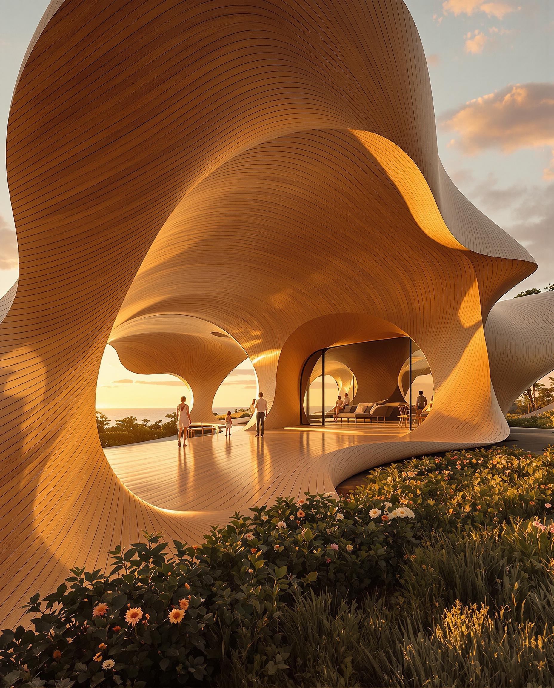 Organic Wooden Pavilion Photo on Lummi