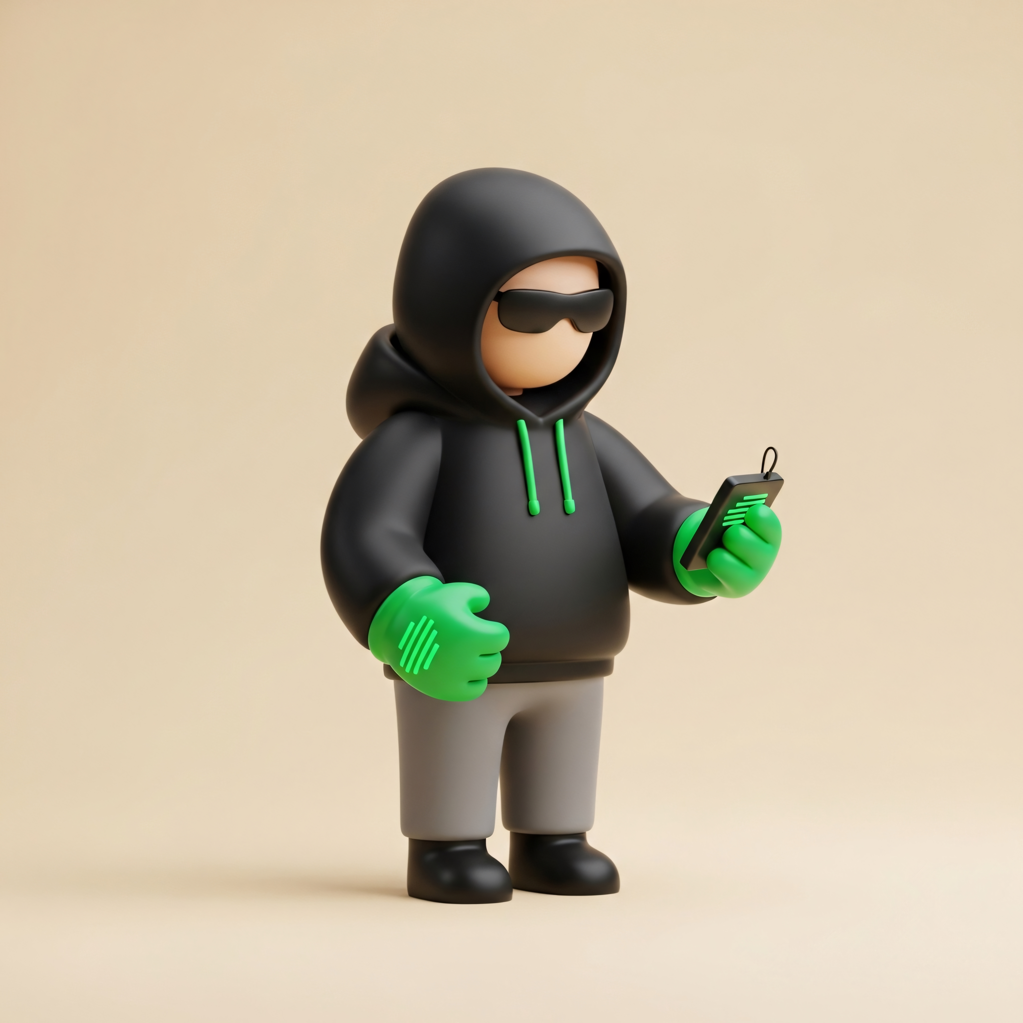 Stylized 3D Character 3D Image on Lummi