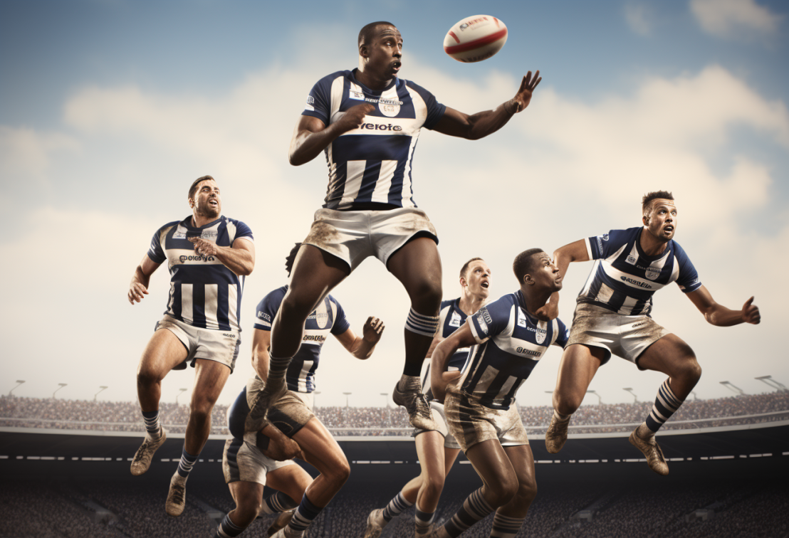 Ascendant Athlete Amid Rugby Unity Photo on Lummi