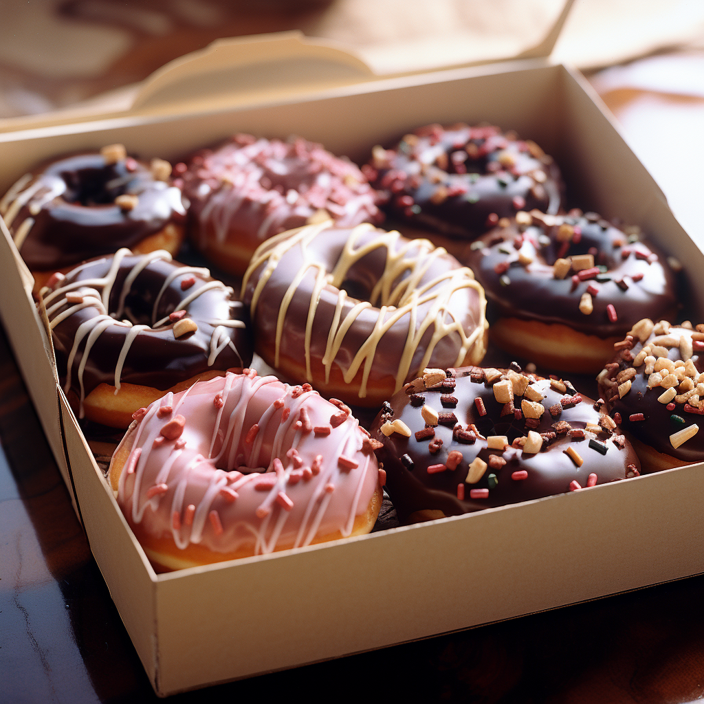 Assorted Gourmet Doughnuts Delight Photo on Lummi