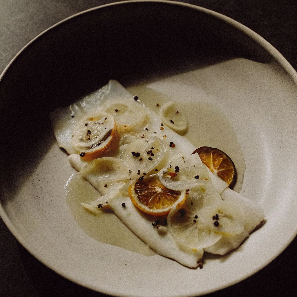 Minimalist Fish Dish Photo on Lummi