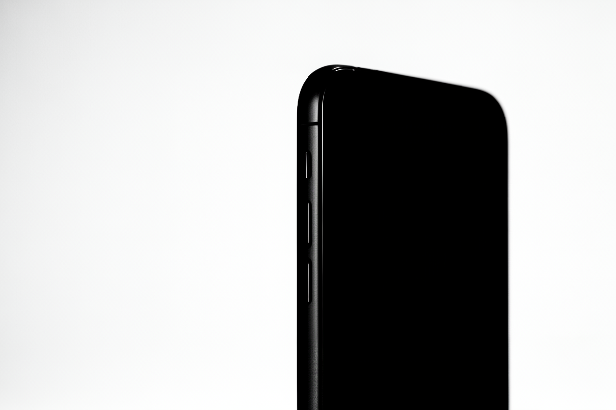 Sleek Black Smartphone Photo on Lummi