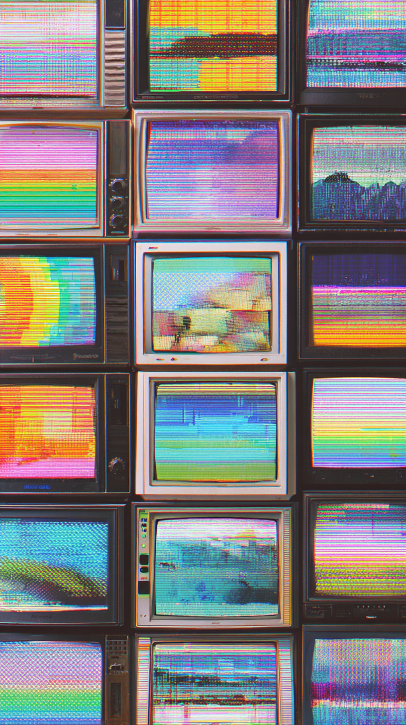 Vintage CRT TV Display Photo on Lummi