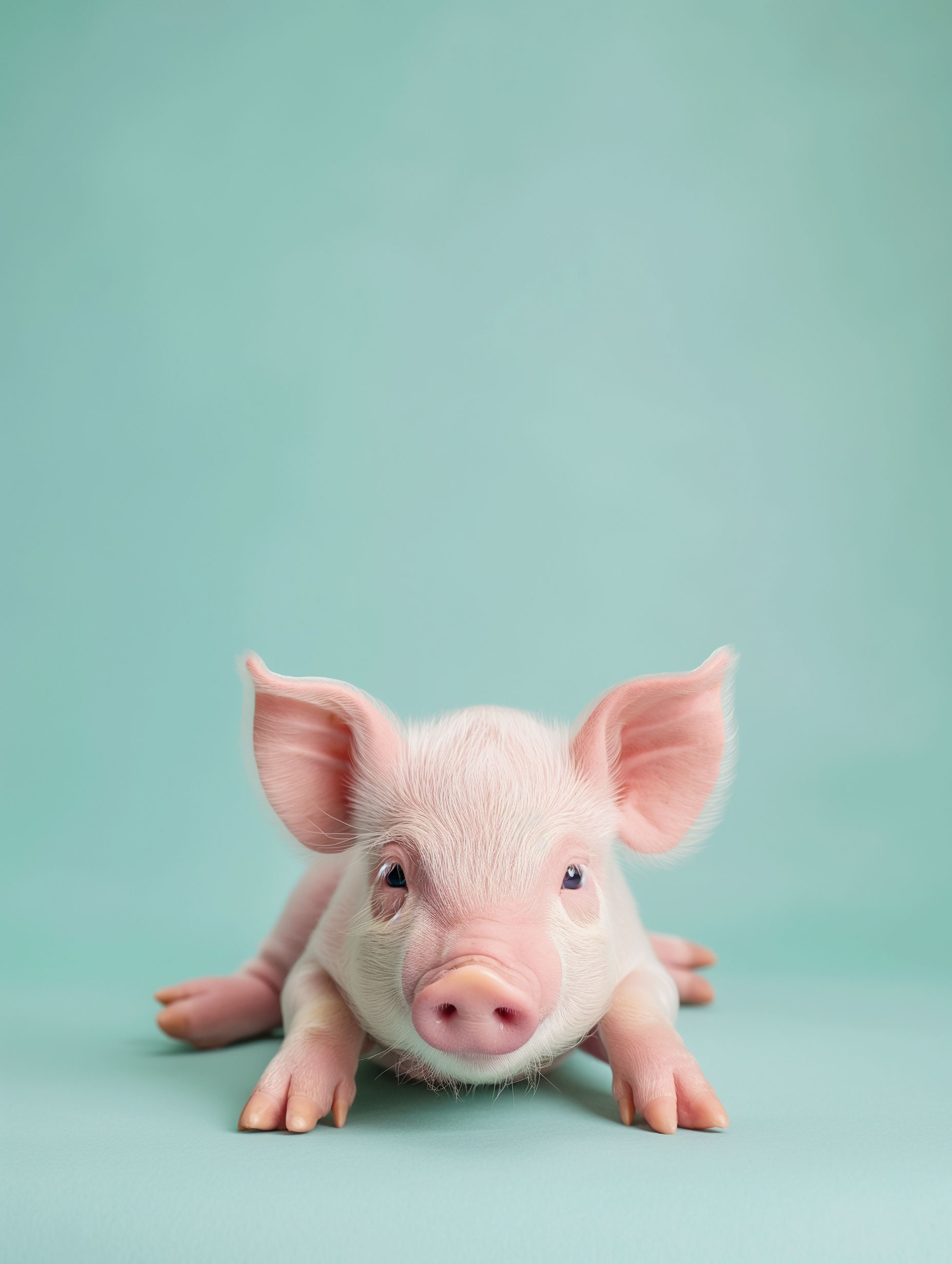 Adorable Piglet Portrait Photo on Lummi