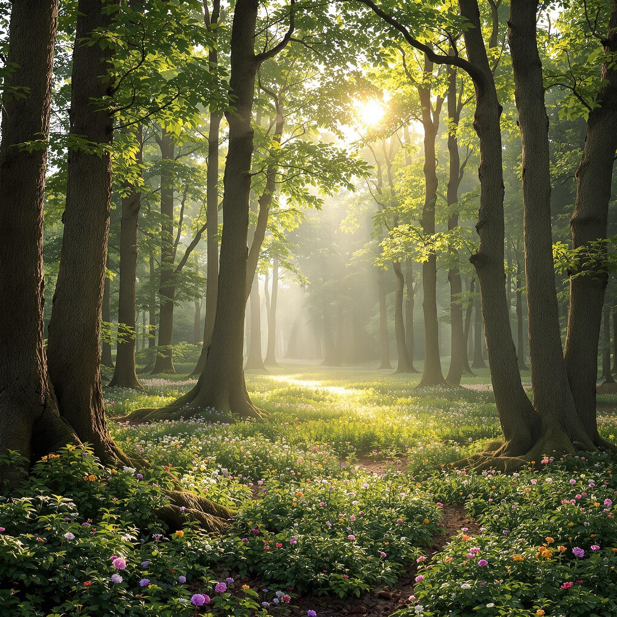 Serene Forest Scene Photo on Lummi