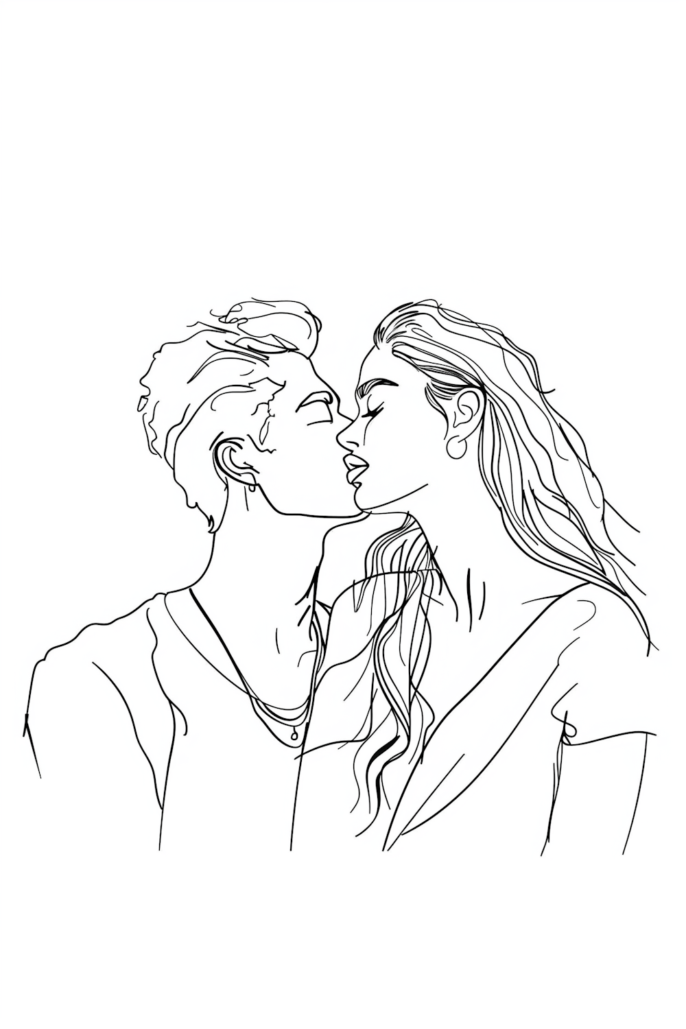 Lummi Illustration - Intimate Line Drawing