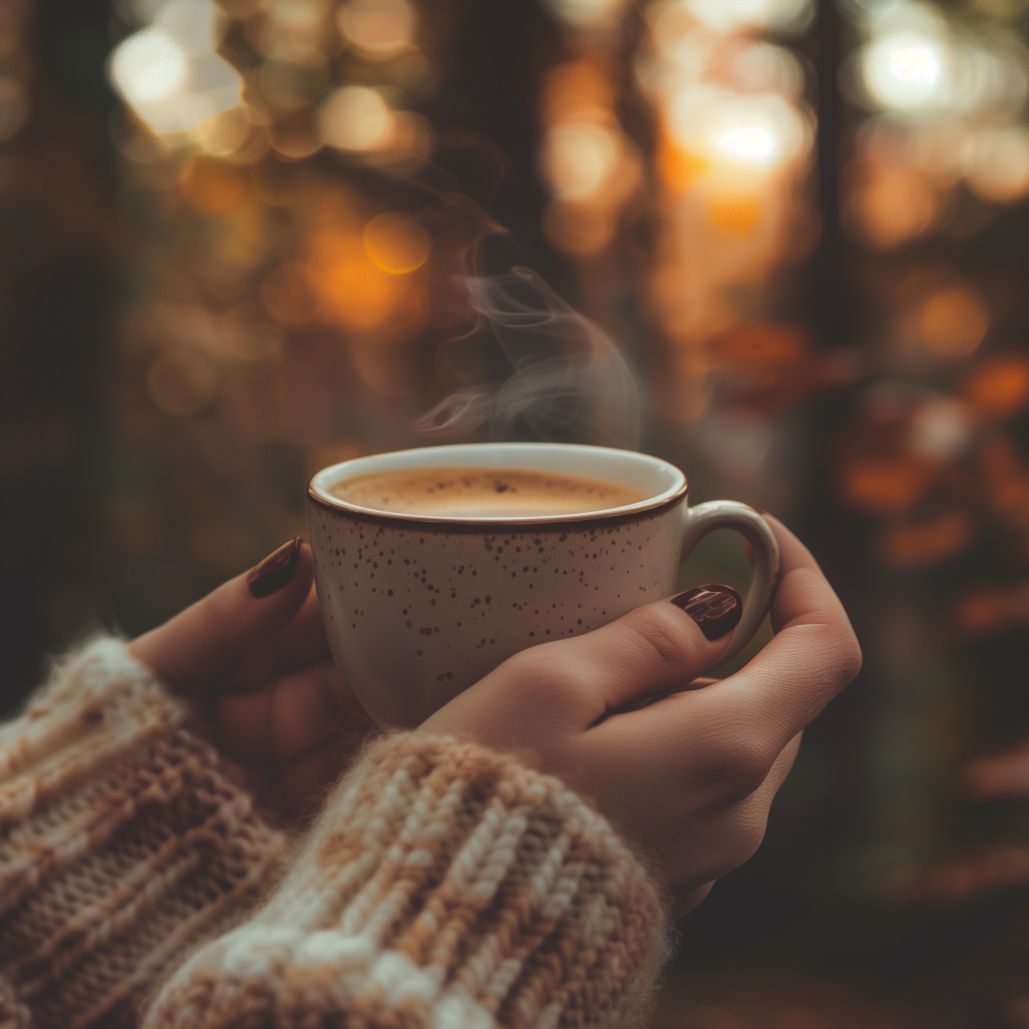 Lummi Photo - Cozy Hands with Ceramic Cup