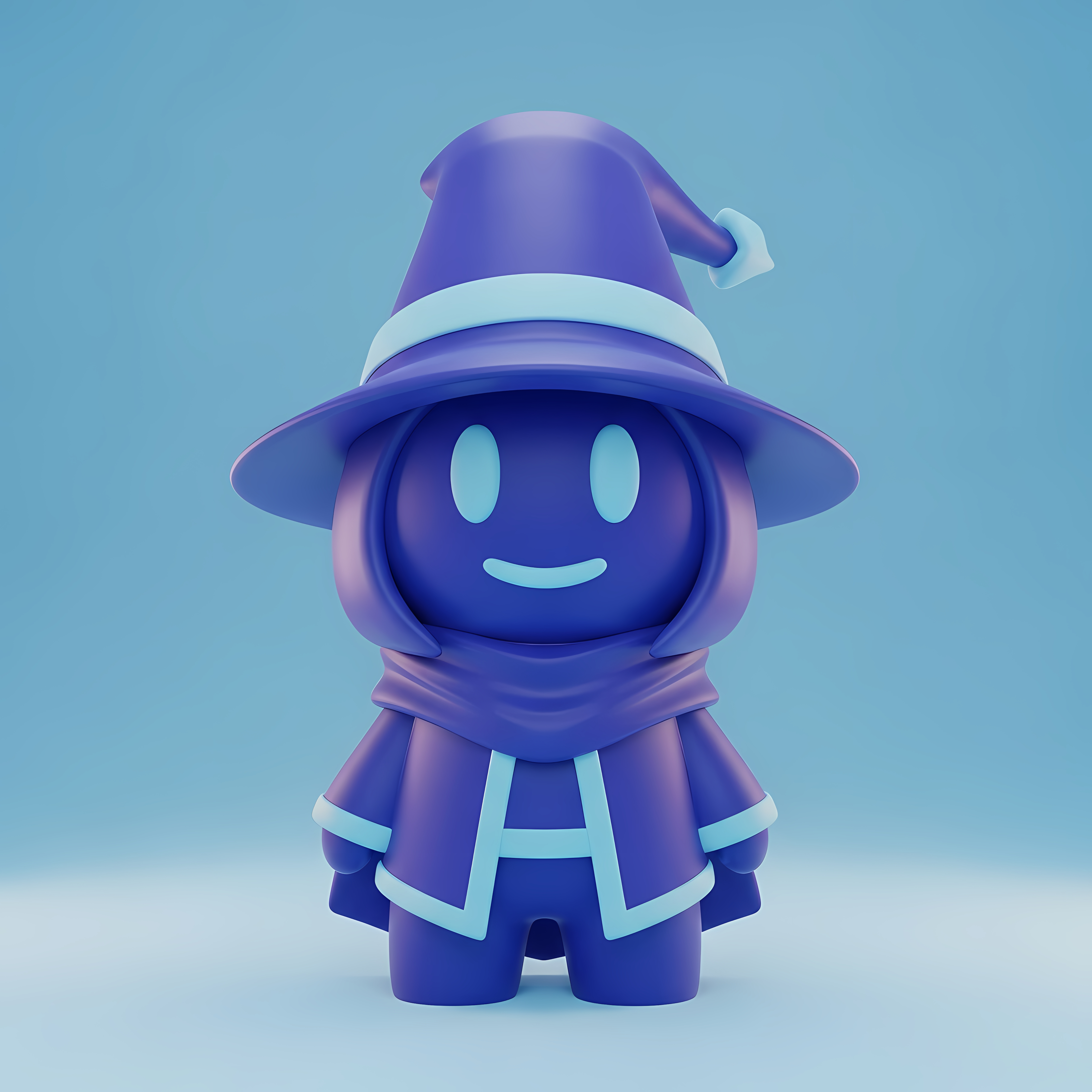 Whimsical Wizard Character 3D Image on Lummi