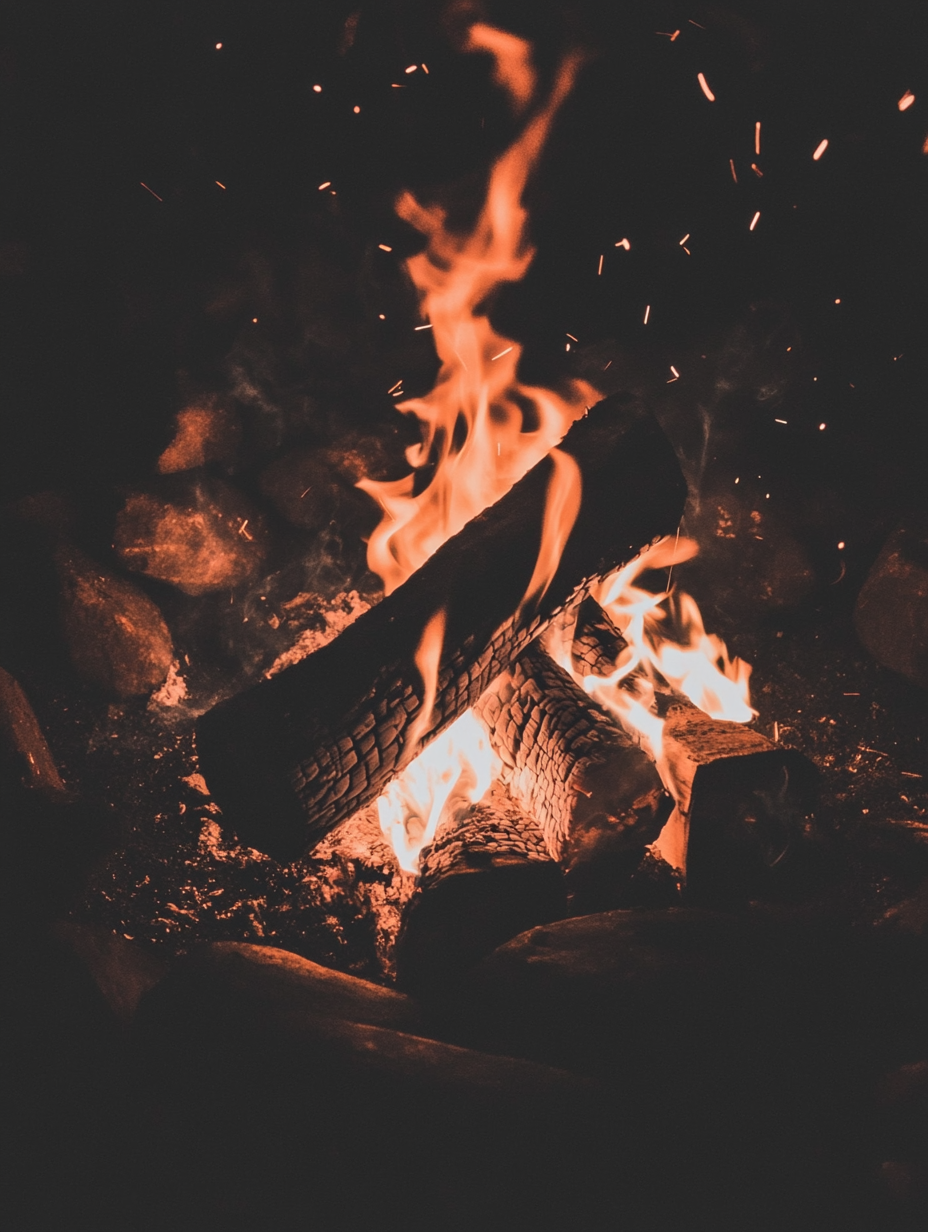 Campfire Glow Photo on Lummi