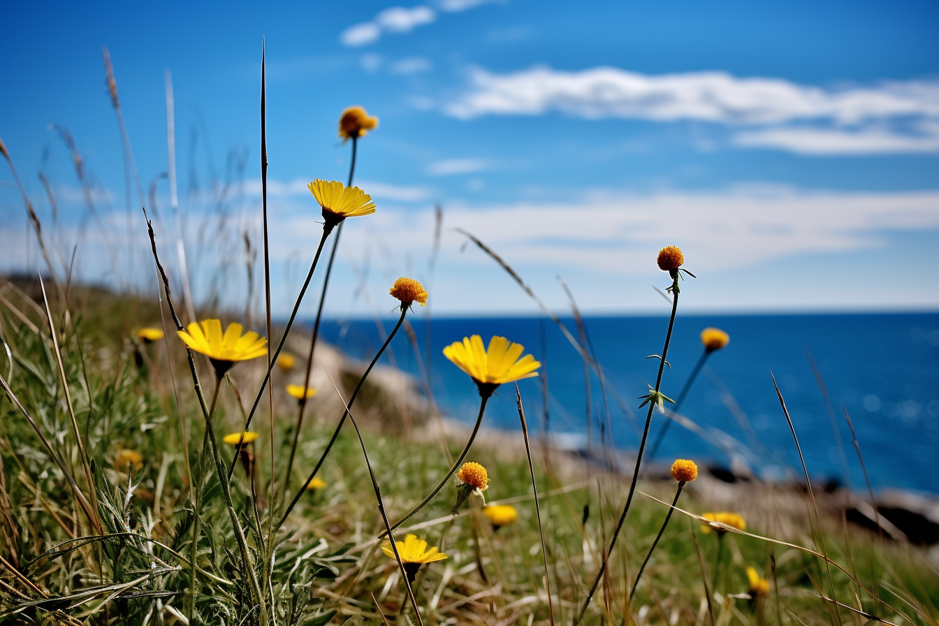Coastal Spring Blossoms Photo on Lummi