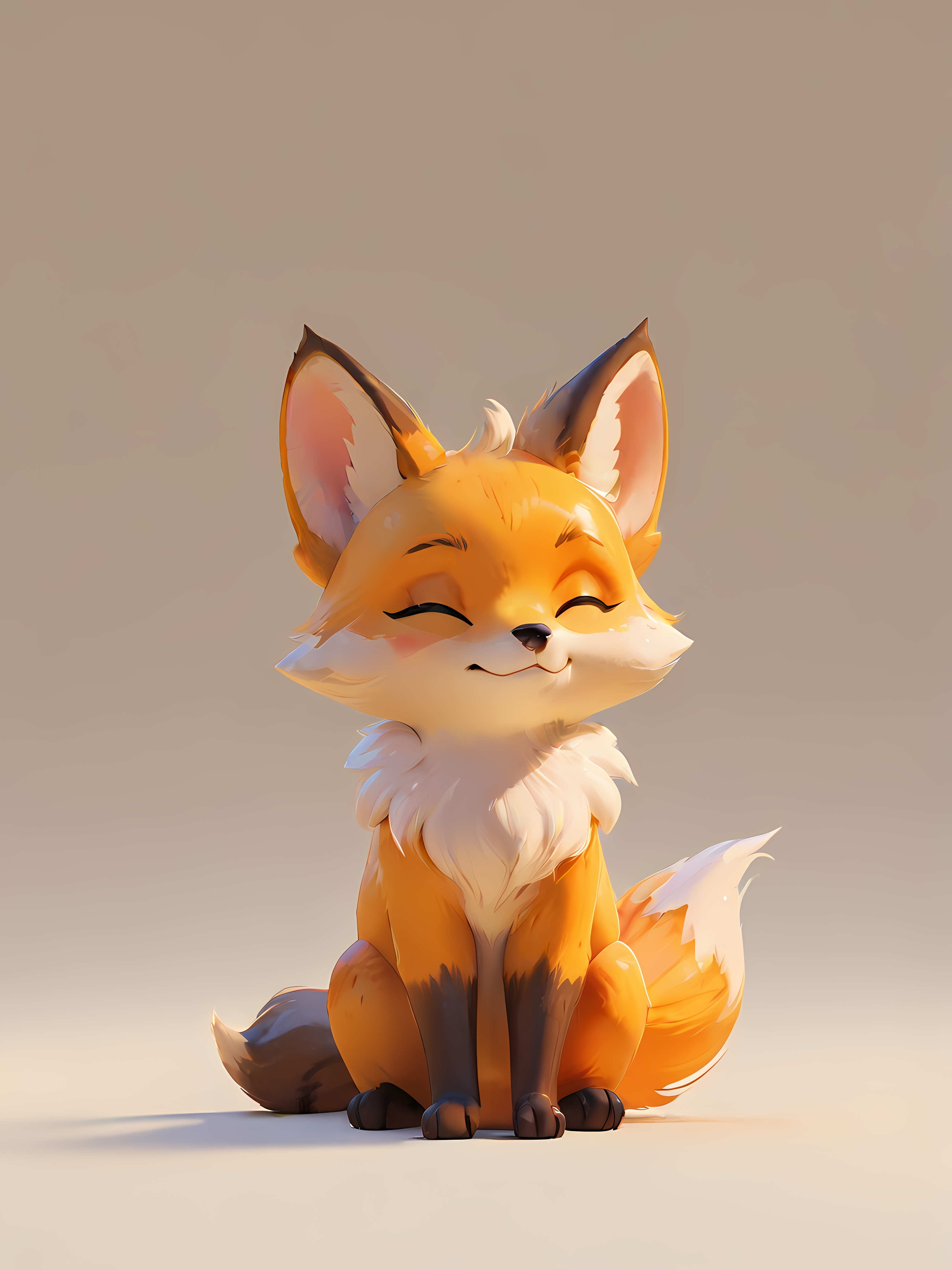 Cartoon Fox Illustration 3D Image on Lummi