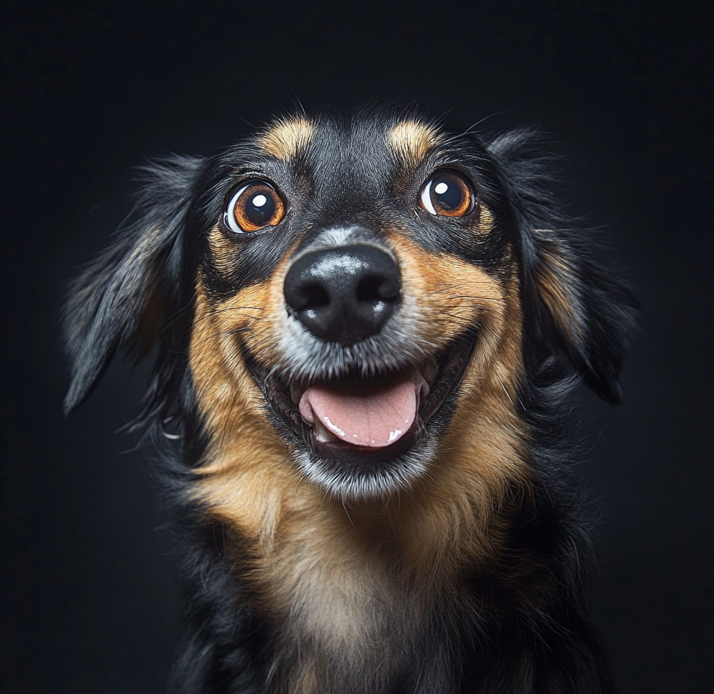 Joyful Dog Close-Up Photo on Lummi