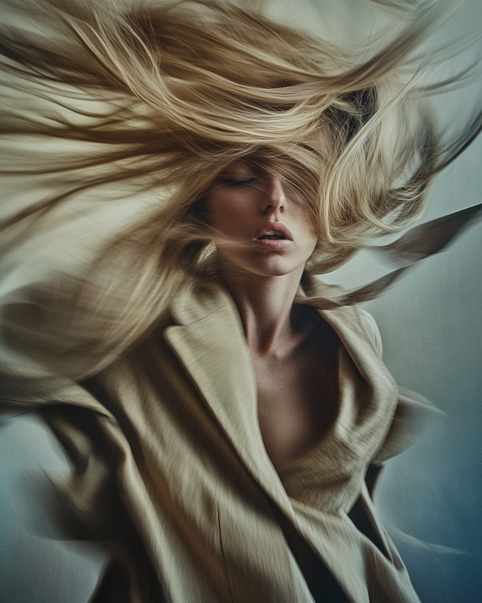 Dynamic Hair Portrait Photo on Lummi