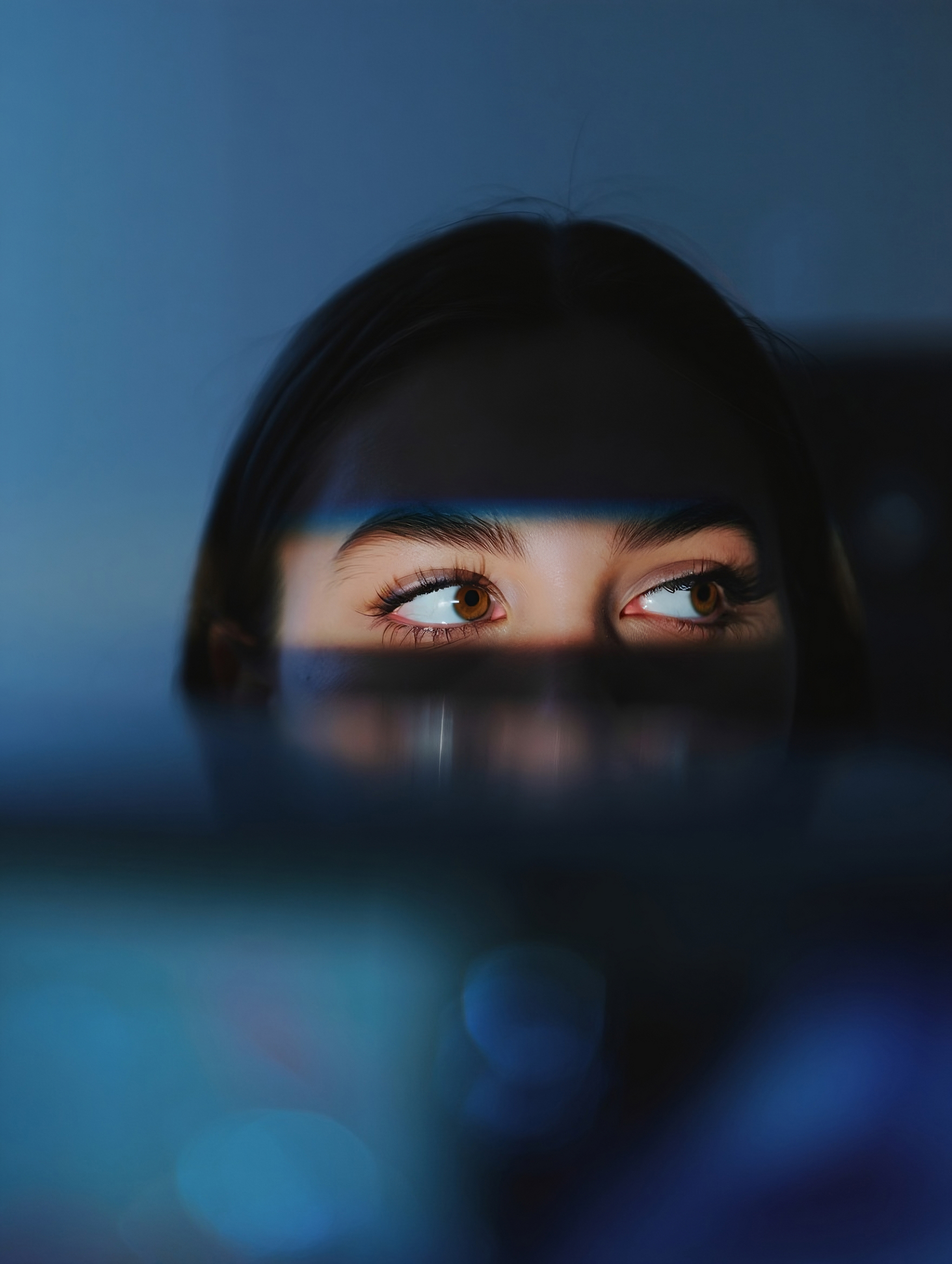 Dramatic Eye Close-Up Photo on Lummi