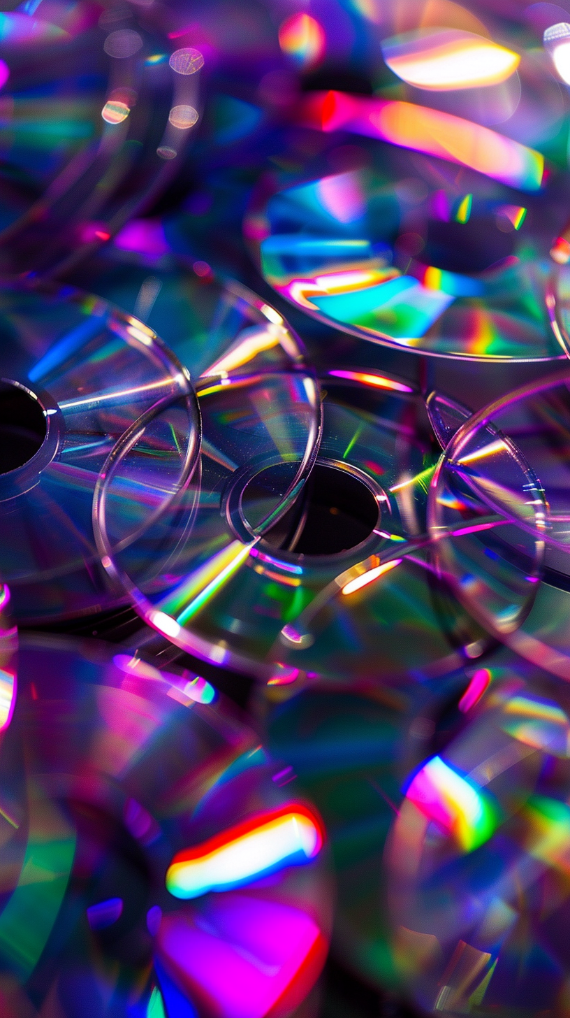 Holographic CD Reflections Photo on Lummi