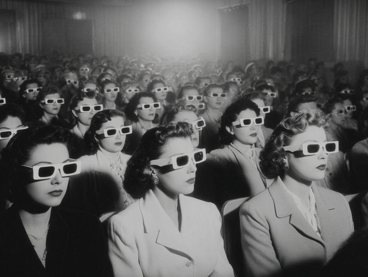Mid-Century 3D Movie Scene Photo on Lummi