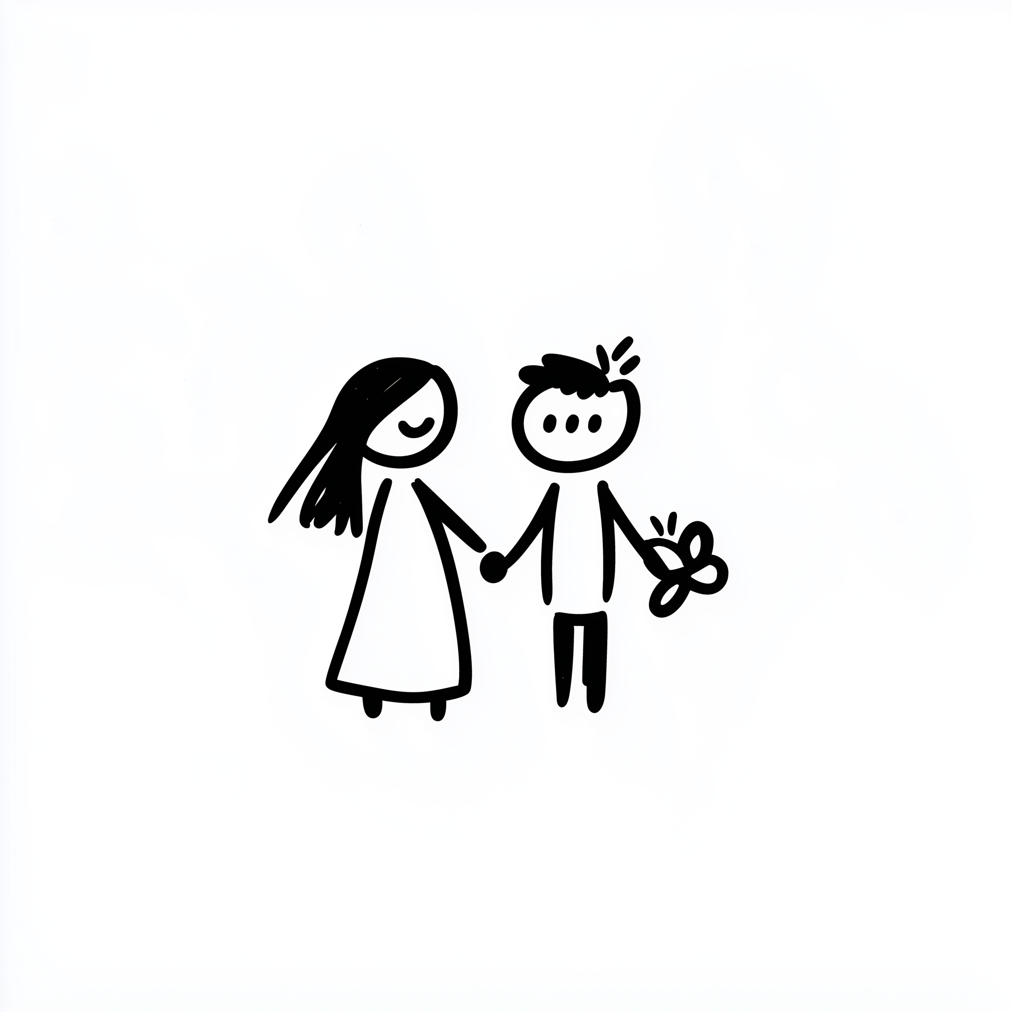 Stick Figure Couple Illustration on Lummi
