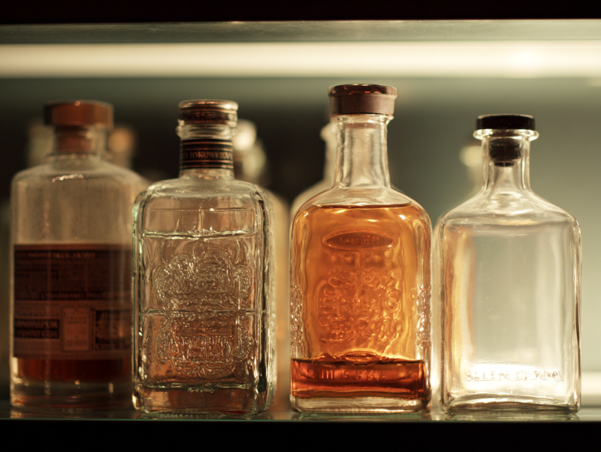 Glass Bottles Display Photo on Lummi