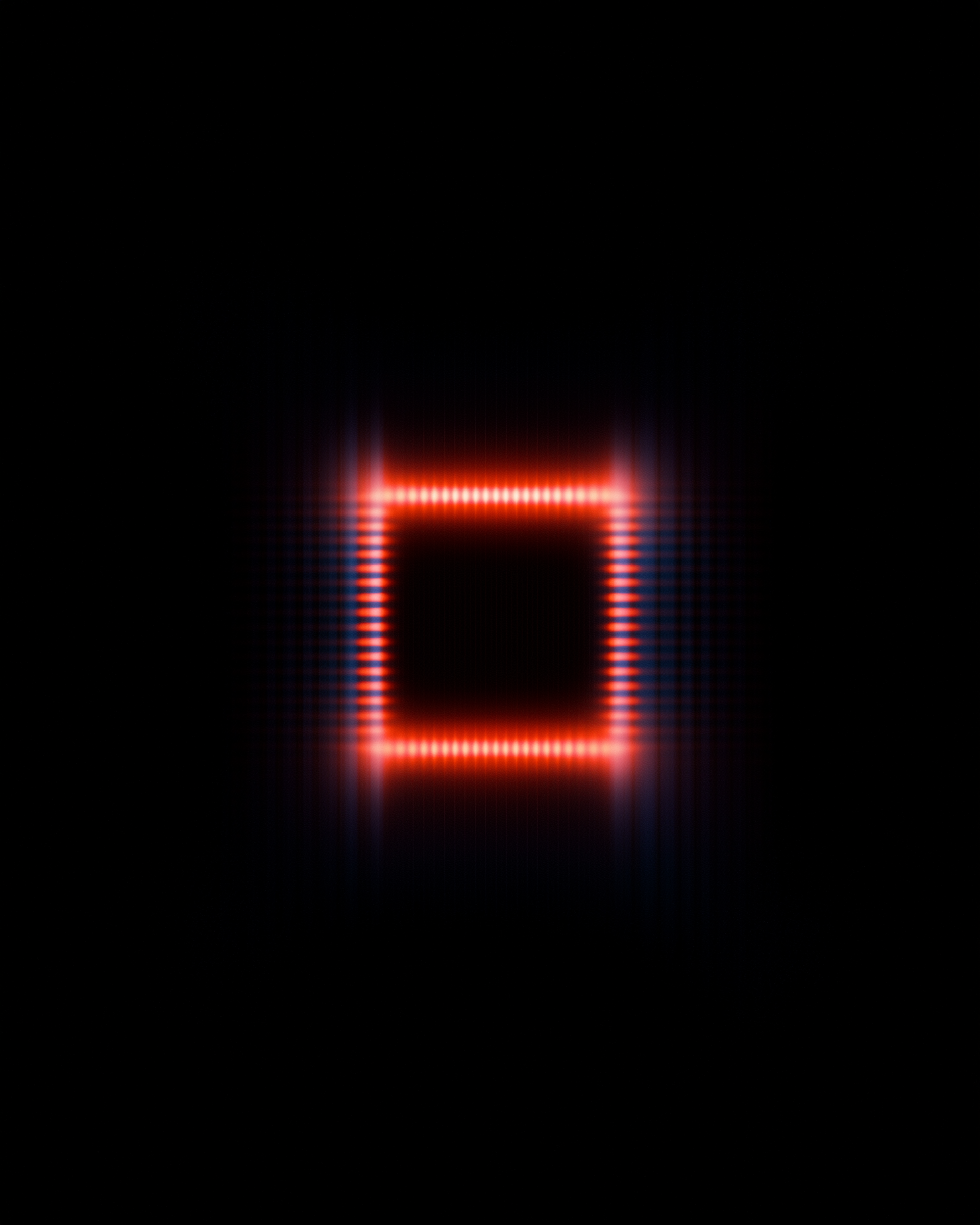 Glowing Red Rectangle Illustration on Lummi