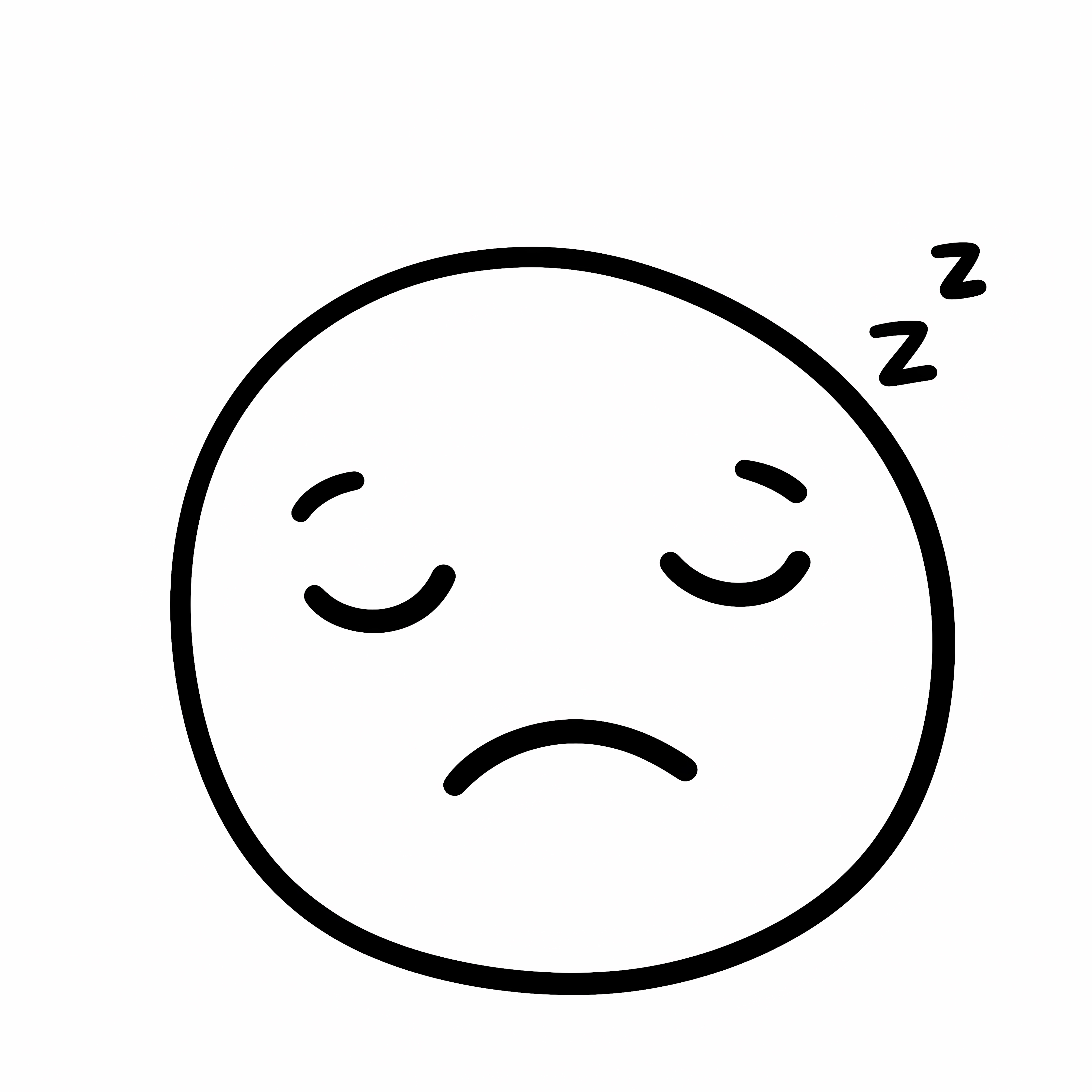 Sleeping Emoji Art Illustration on Lummi