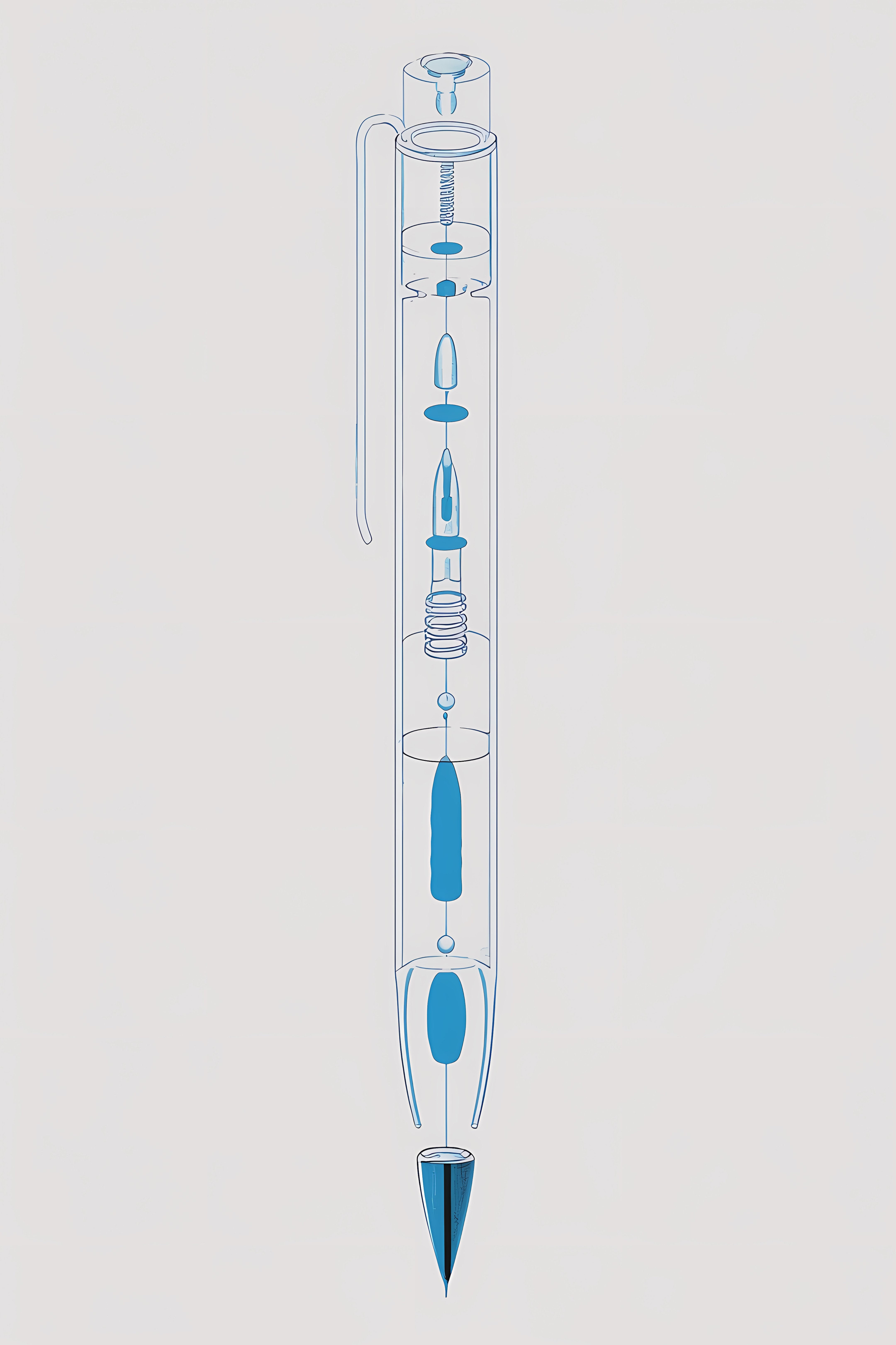 Pen Mechanism Diagram Illustration on Lummi
