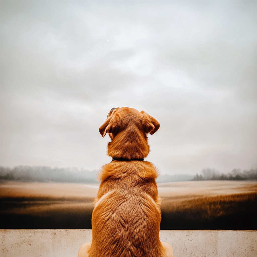 Lummi Photo - Dog in Contemplation